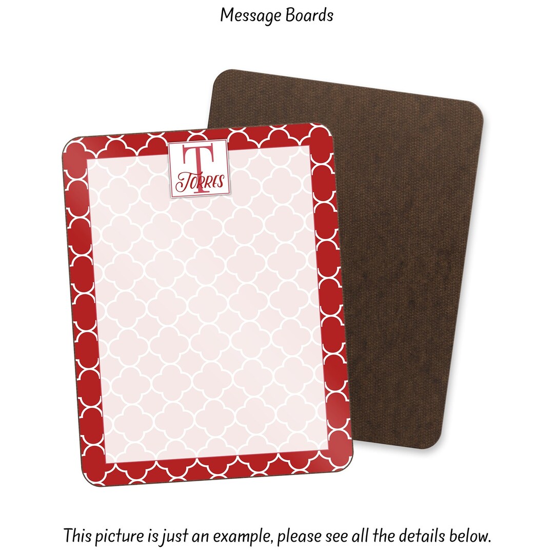 Personalized Dry Erase Board, Custom Memo Board, Dorm Room Decor, to Do ...