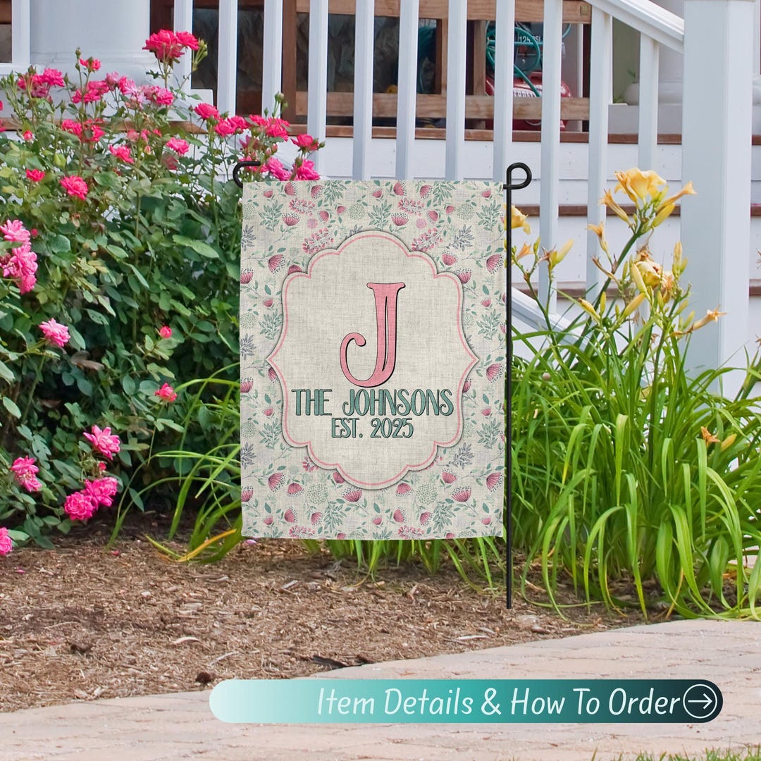 Personalized Garden Flag – Family Name Yard Decor - Etsy