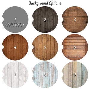 Boho Car Coasters: Custom Floral Monogram, Wedding Favors - Etsy