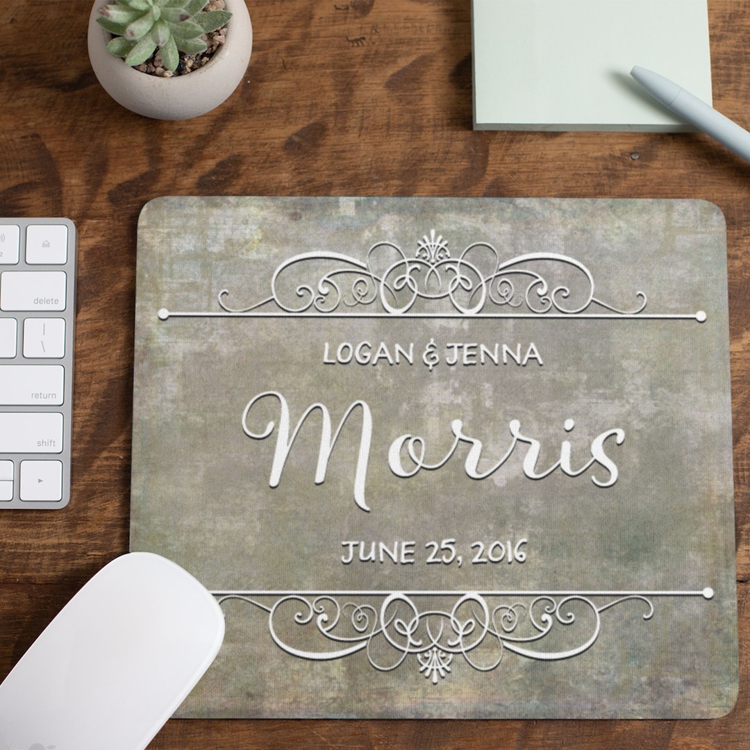 Mouse Pad Personalized Mousepad Gift for Wife Gift for Girl Wedding ...
