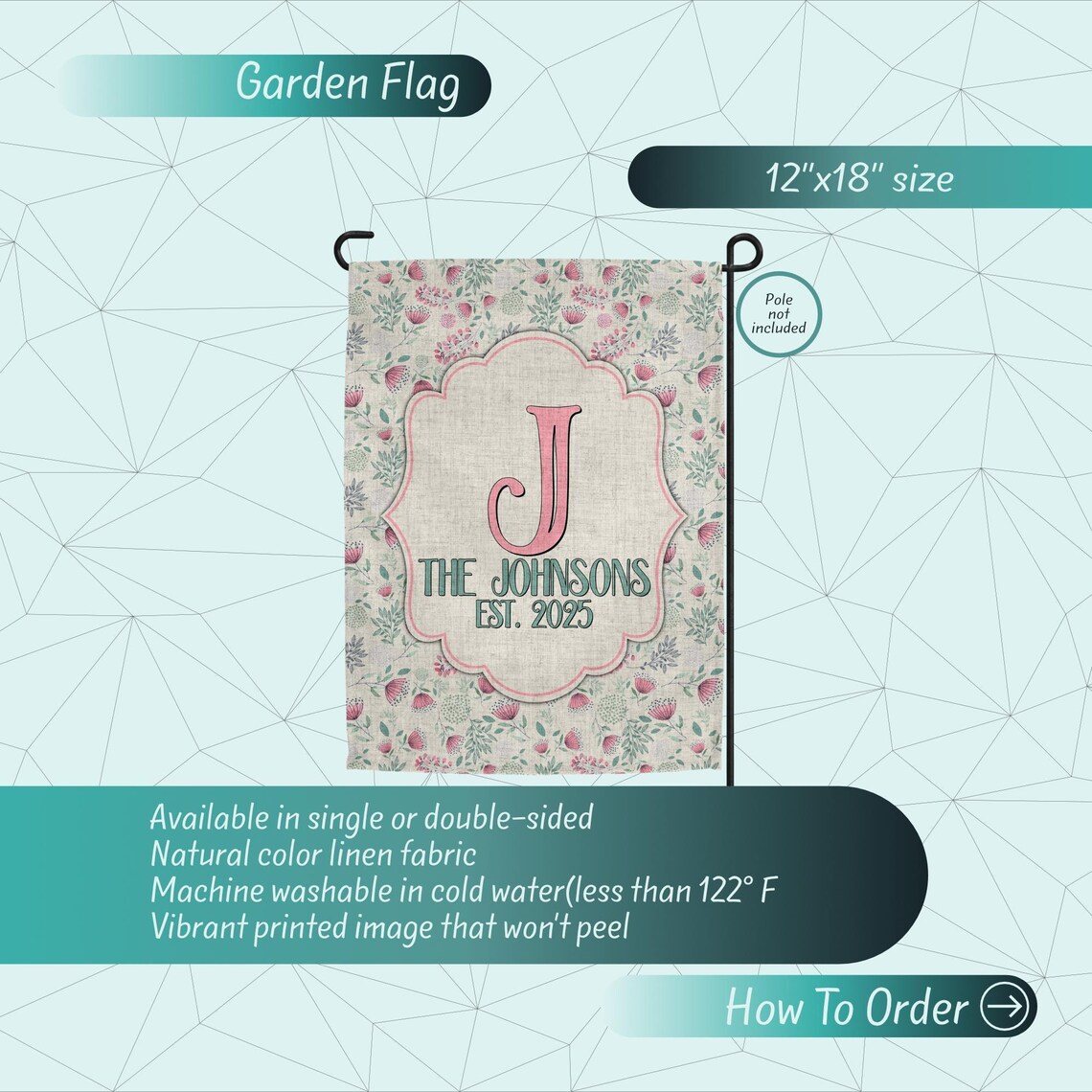 Personalized Garden Flag – Family Name Yard Decor - Etsy