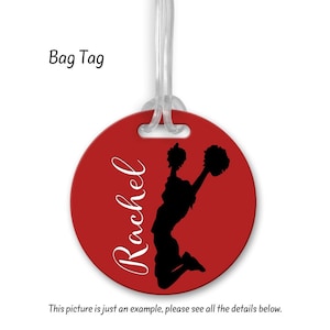 Cheer Gift, Cheerleader Gift, Cheer Bag Tag, Cheer Team Gift, Bag Tag ...