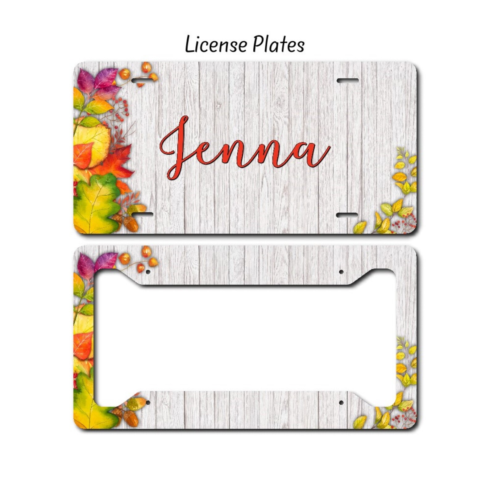 Autumn License Plate License Plate Frame License Plate Art | Etsy