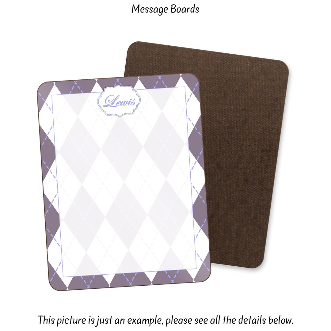 Personalized Dry Erase Board, Custom Memo Board, Dorm Room Decor, to Do ...