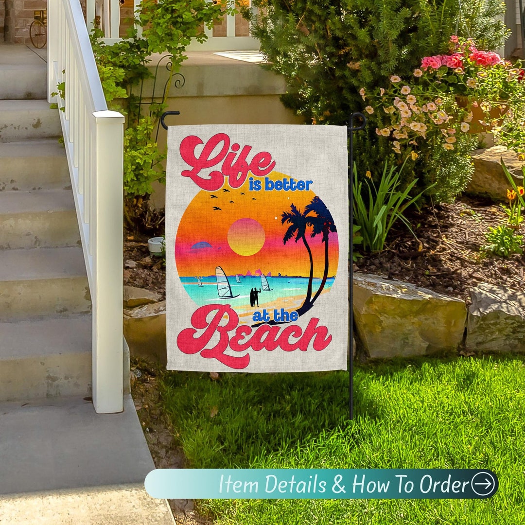 Hello Summer Beach-themed Garden Flag - Etsy