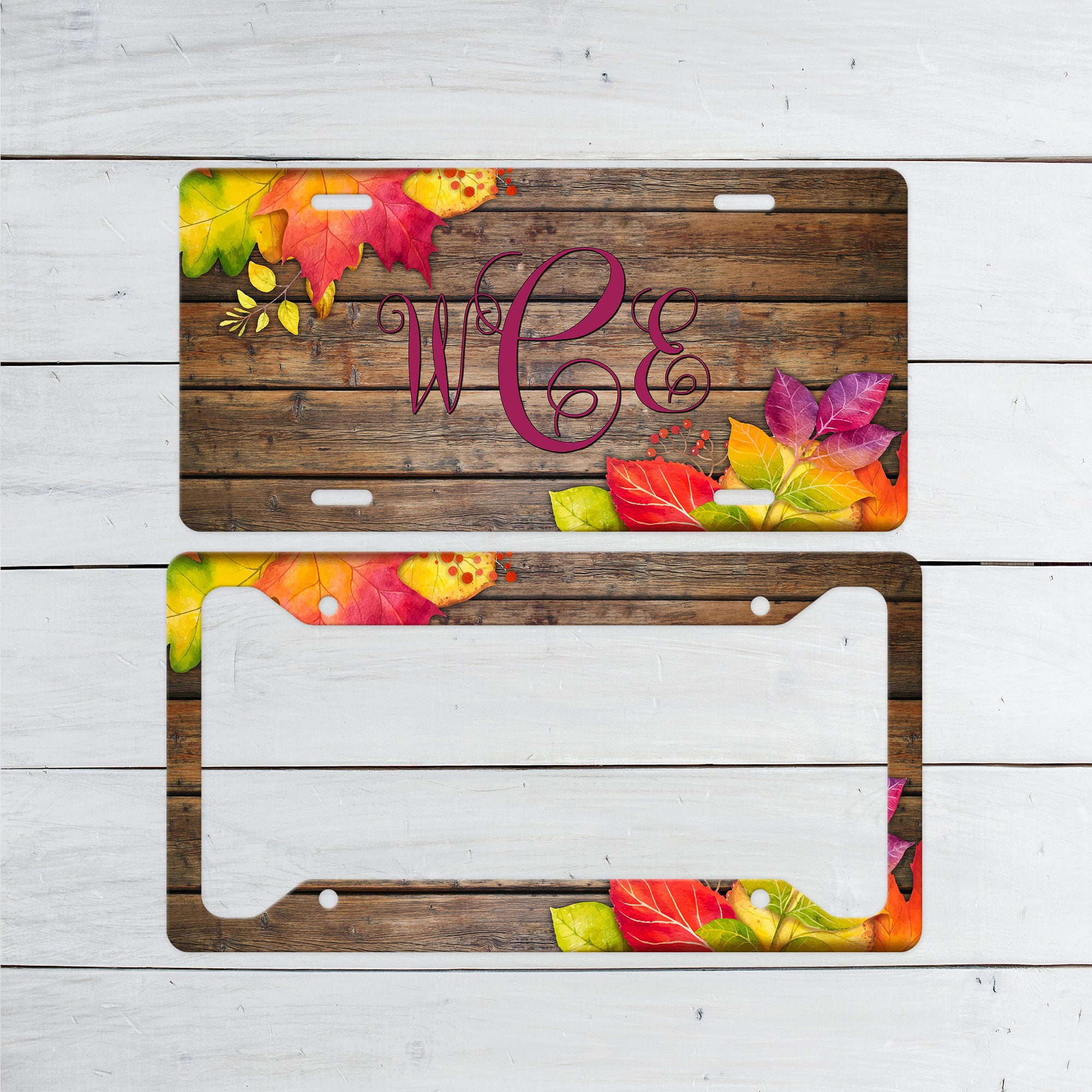 Autumn License Plate License Plate Frame License Plate Art - Etsy