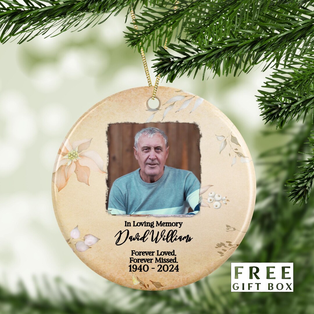 In Loving Memory Ceramic Ornament - Etsy