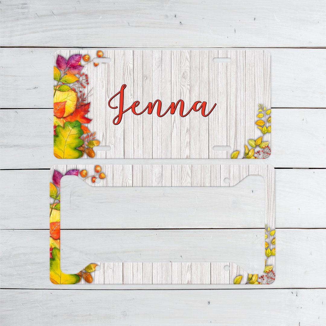 Autumn License Plate, License Plate Frame, License Plate Art, Car Tags ...