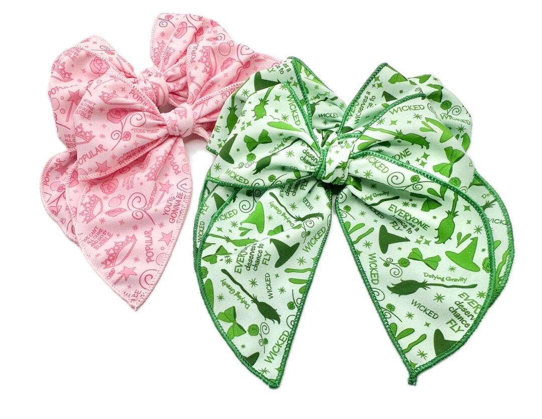 Girls Wicked Witches Hair Bow, Witch Bows, Wicked Hair Bows, Witch ...