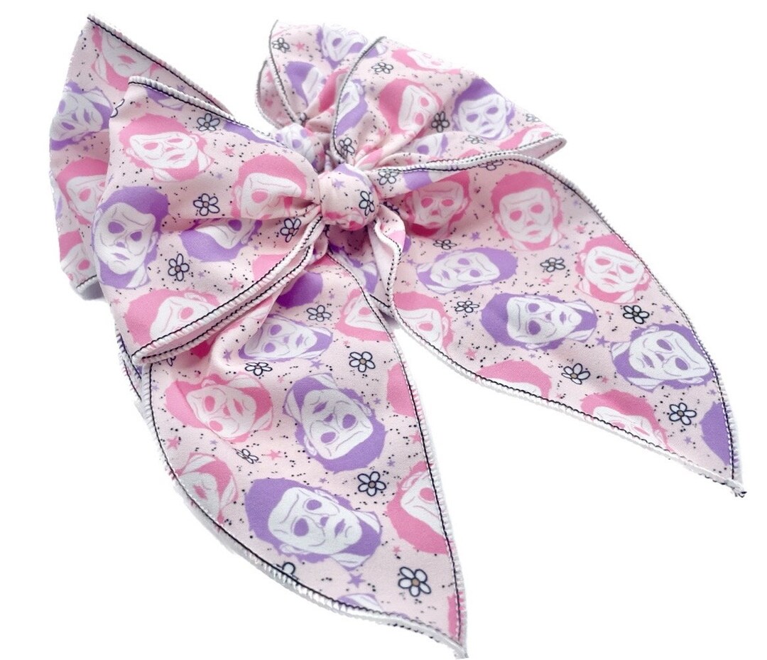 Michael Halloween Bow, Pumpkin Patch Bow, Nightmare Elm Bow, Halloween ...