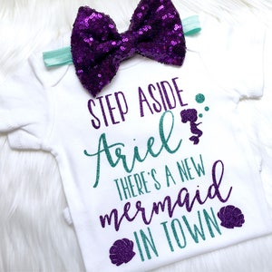 Step Aside Ariel Bodysuit, Ariel, Mermaids, Sea, Mermaid, Baby Girl ...