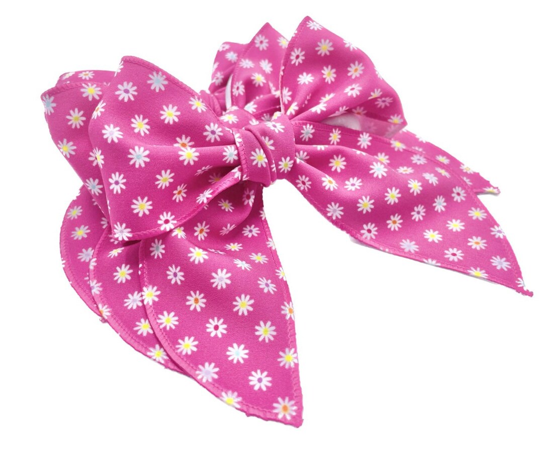 Daisy Hair Bow, Girls Daisy Bows, Flower Bows, Daisy Birthday, Groovy ...