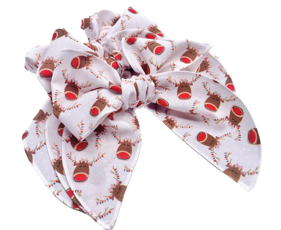 Girls Christmas Hair Bows, Candy Cane Bows, Pink Christmas Bows, Santa ...