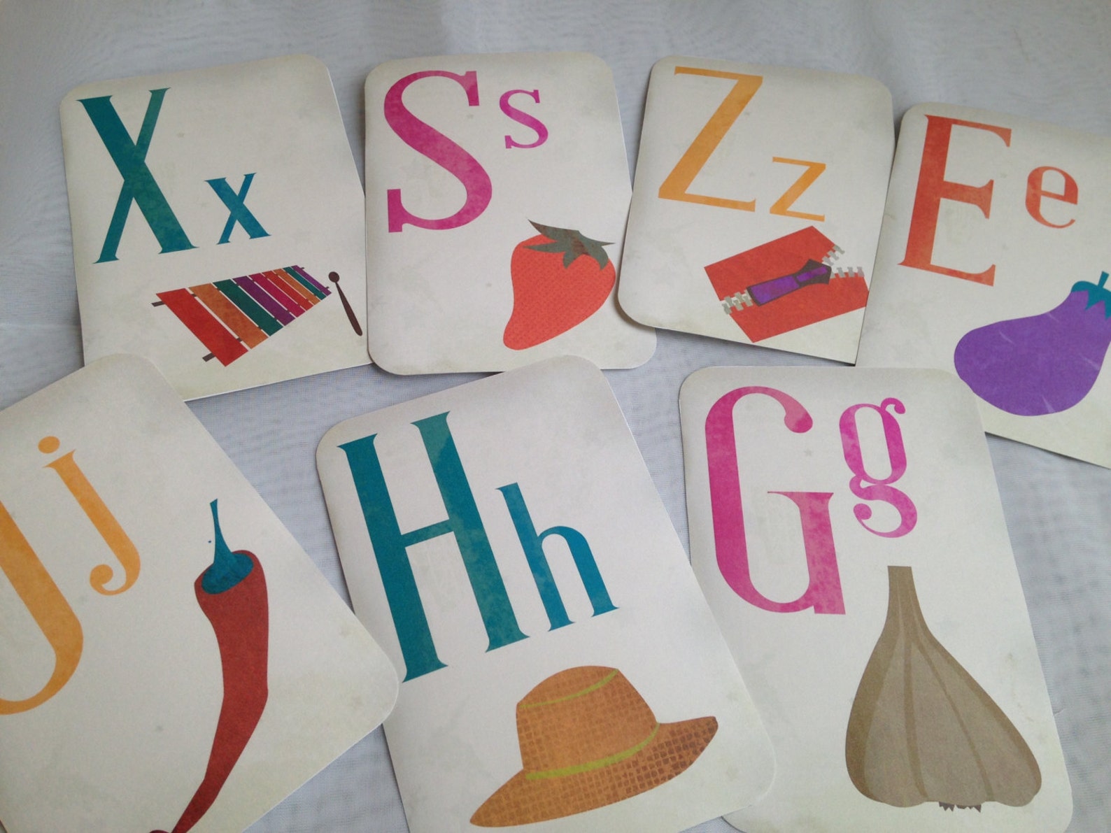 Digital Alphabet Cards - Etsy