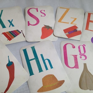 Digital Alphabet Cards - Etsy