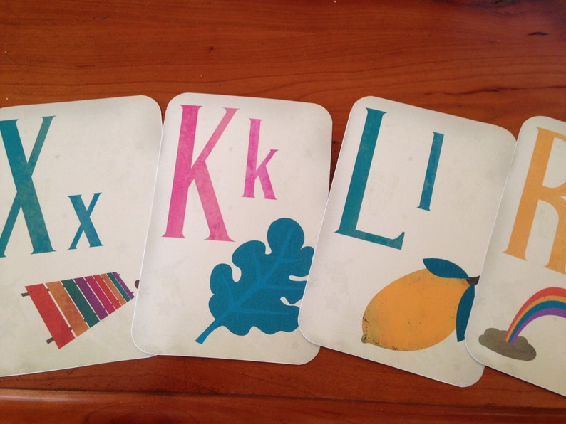 Digital Alphabet Cards - Etsy