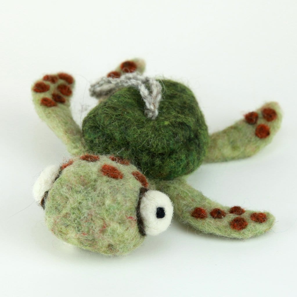 Kit, Sea Turtle Felting Kit, Gift, Needle Felting, Felted Decor, Wool ...