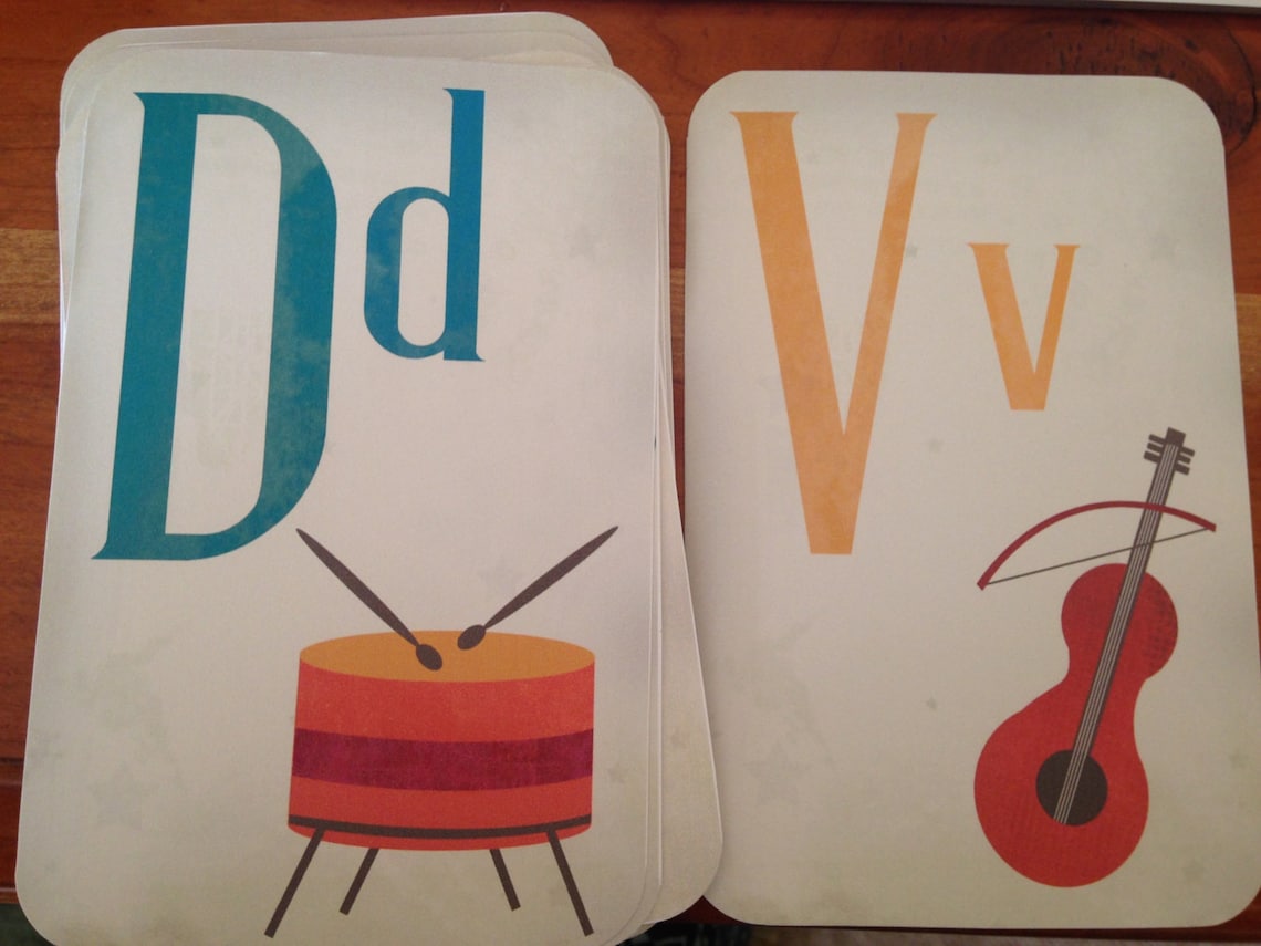 Digital Alphabet Cards - Etsy