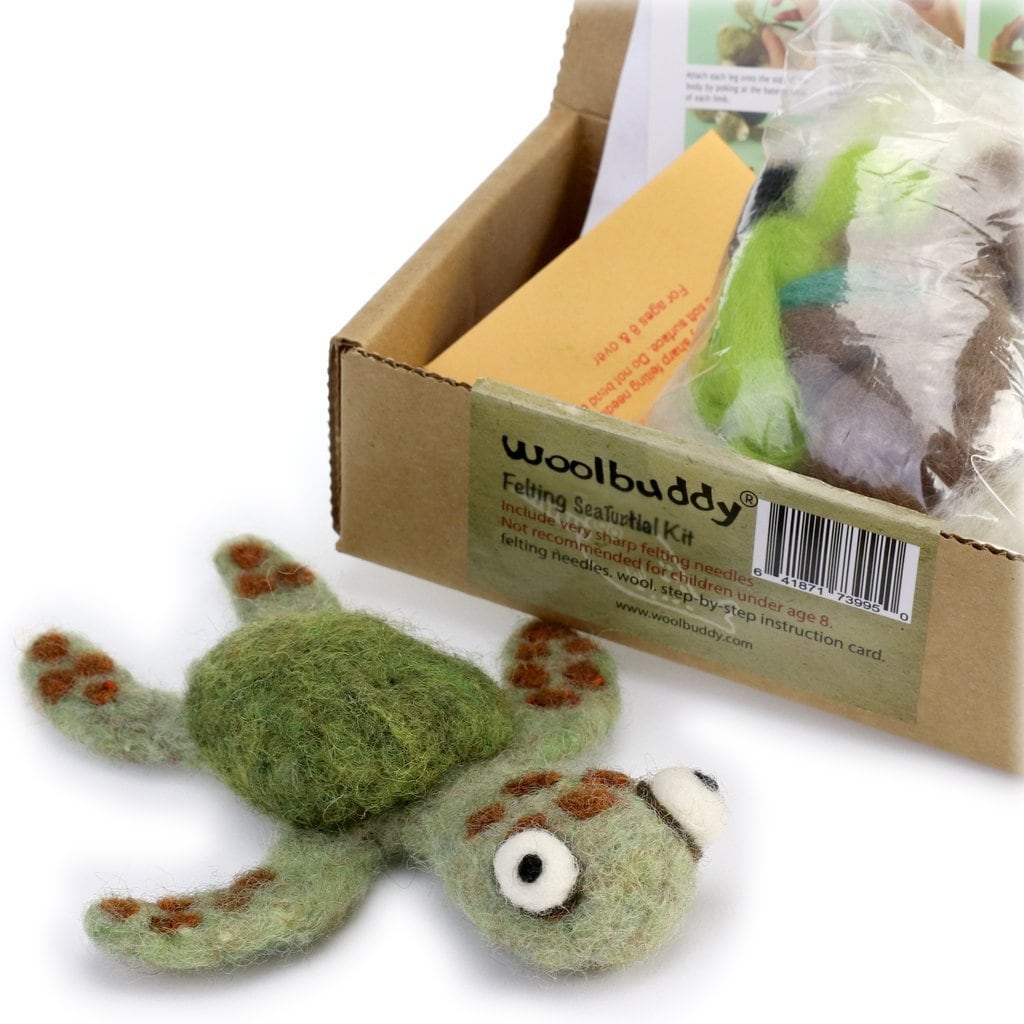 Kit, Sea Turtle Felting Kit, Gift, Needle Felting, Felted Decor, Wool ...