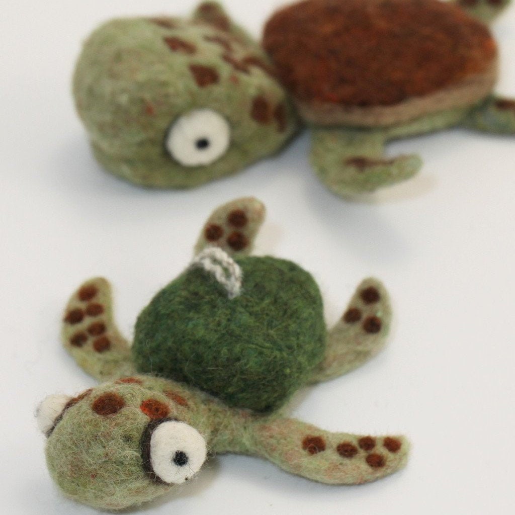 Kit Sea Turtle Felting Kit Gift Needle Felting Felted - Etsy