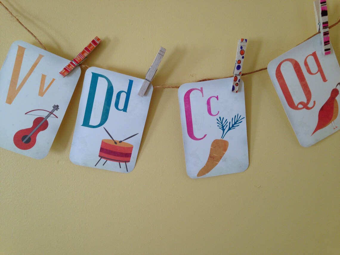 Digital Alphabet Cards - Etsy