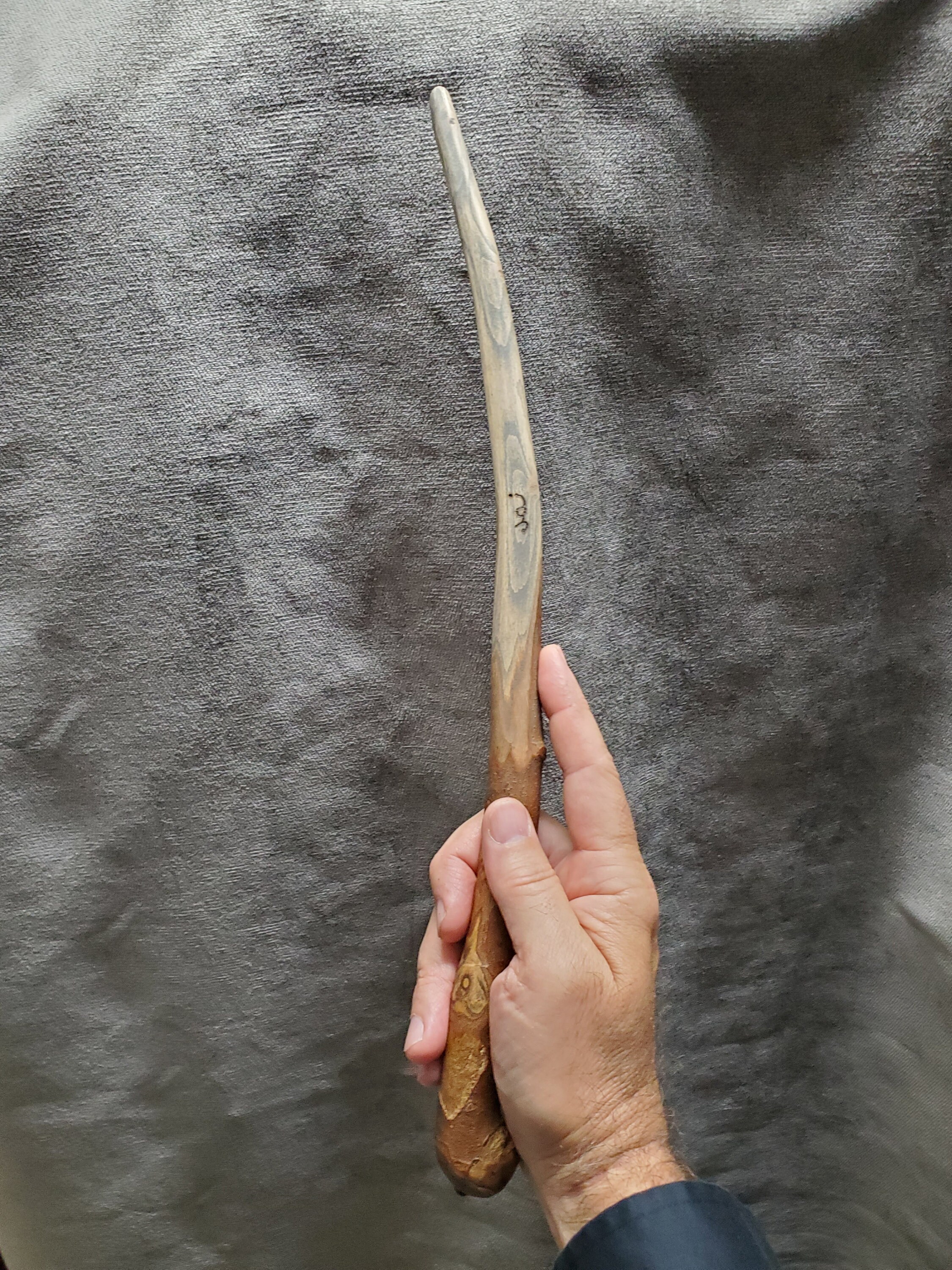 Oak Scimitar Wand "namir" With Leather Scabbard - Etsy