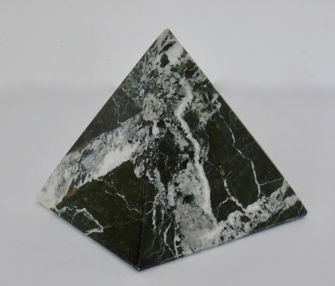 Natural Black Onyx Pyramid - Sculpture - Paperweight - Desk Decor - Etsy