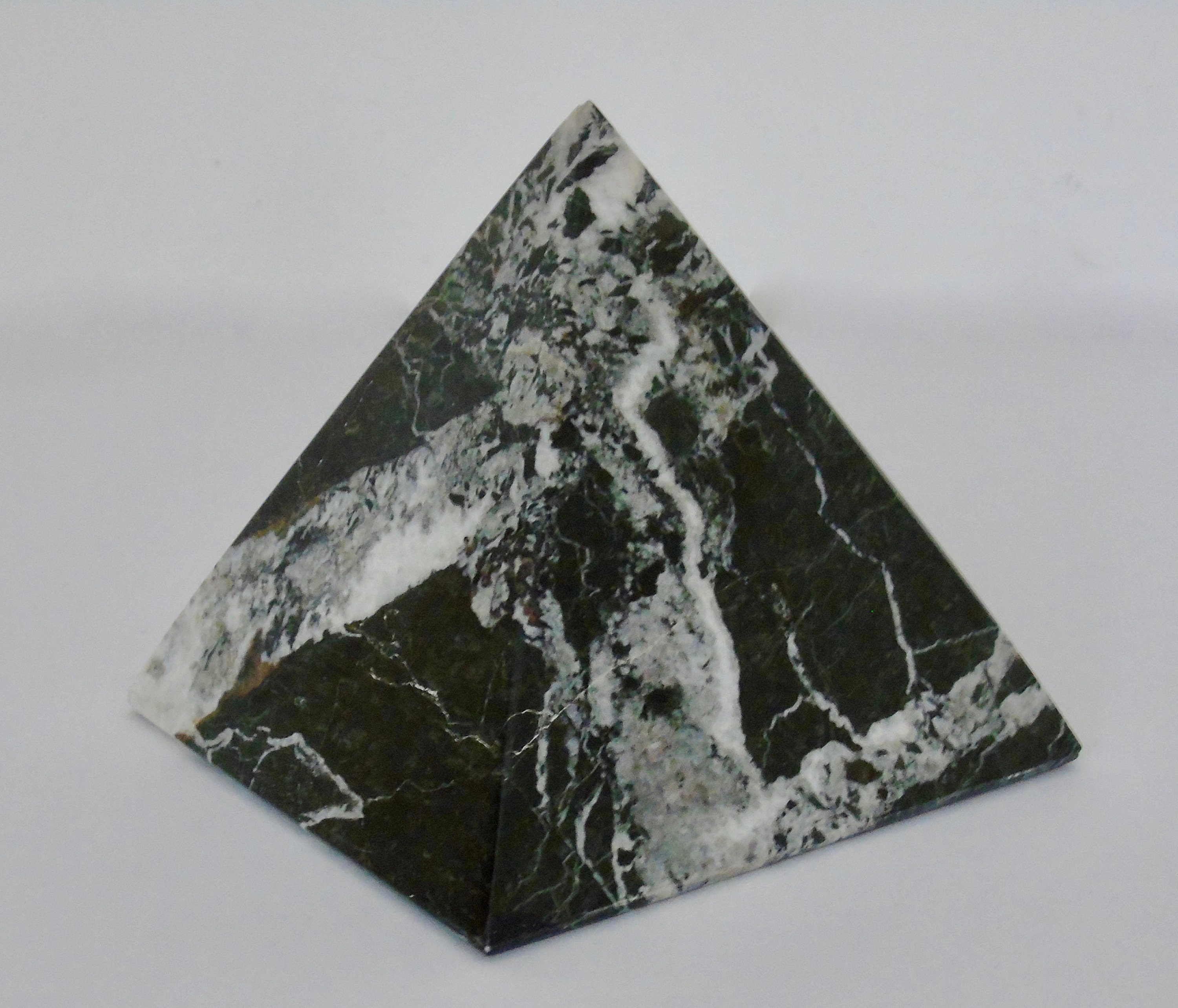 Natural Black Onyx Pyramid - Sculpture - Paperweight - Desk Decor - Etsy