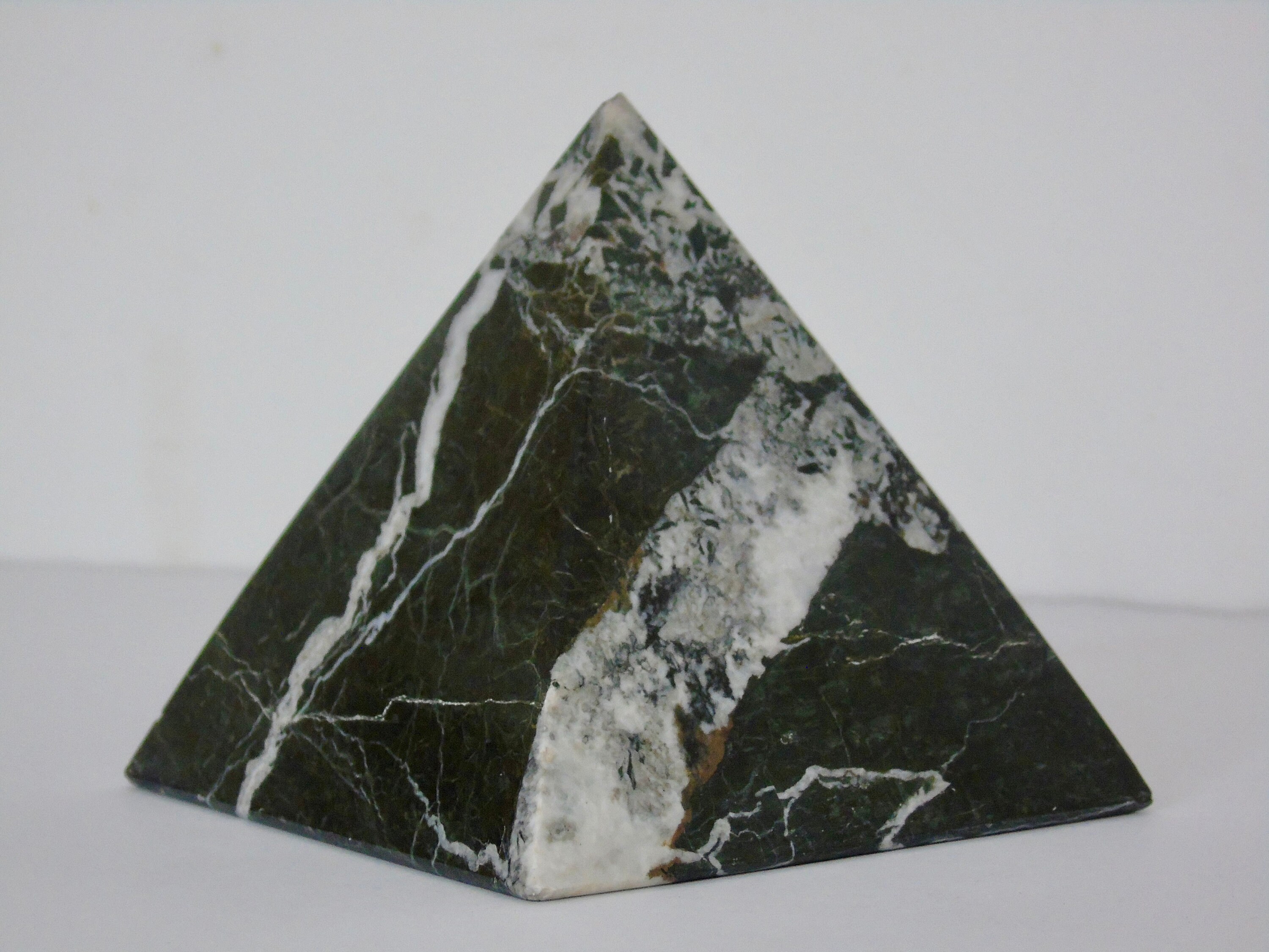 Natural Black Onyx Pyramid - Sculpture - Paperweight - Desk Decor - Etsy