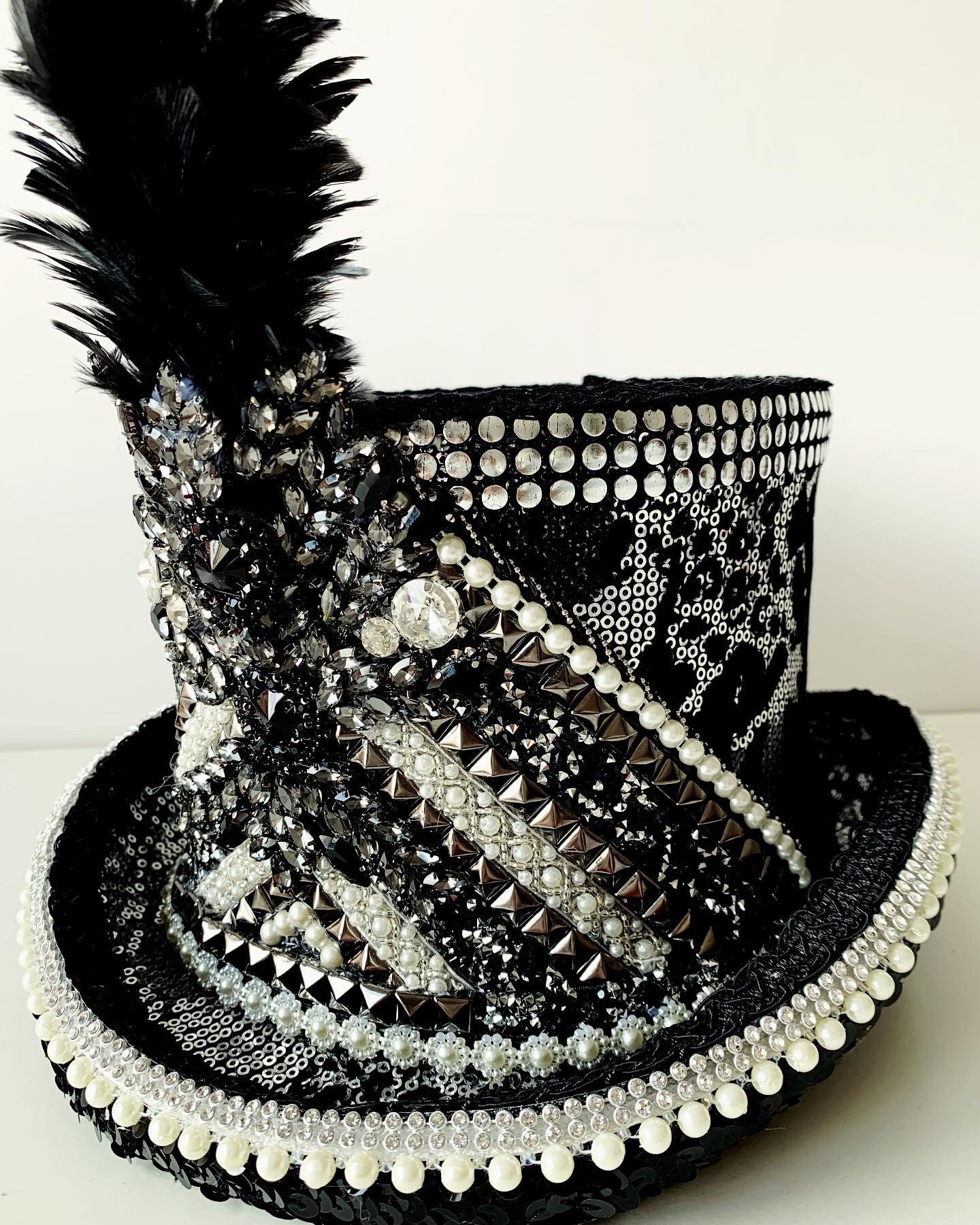 Monochrome Festival Top Hat Unisex Hat Festival Hat Burning - Etsy UK