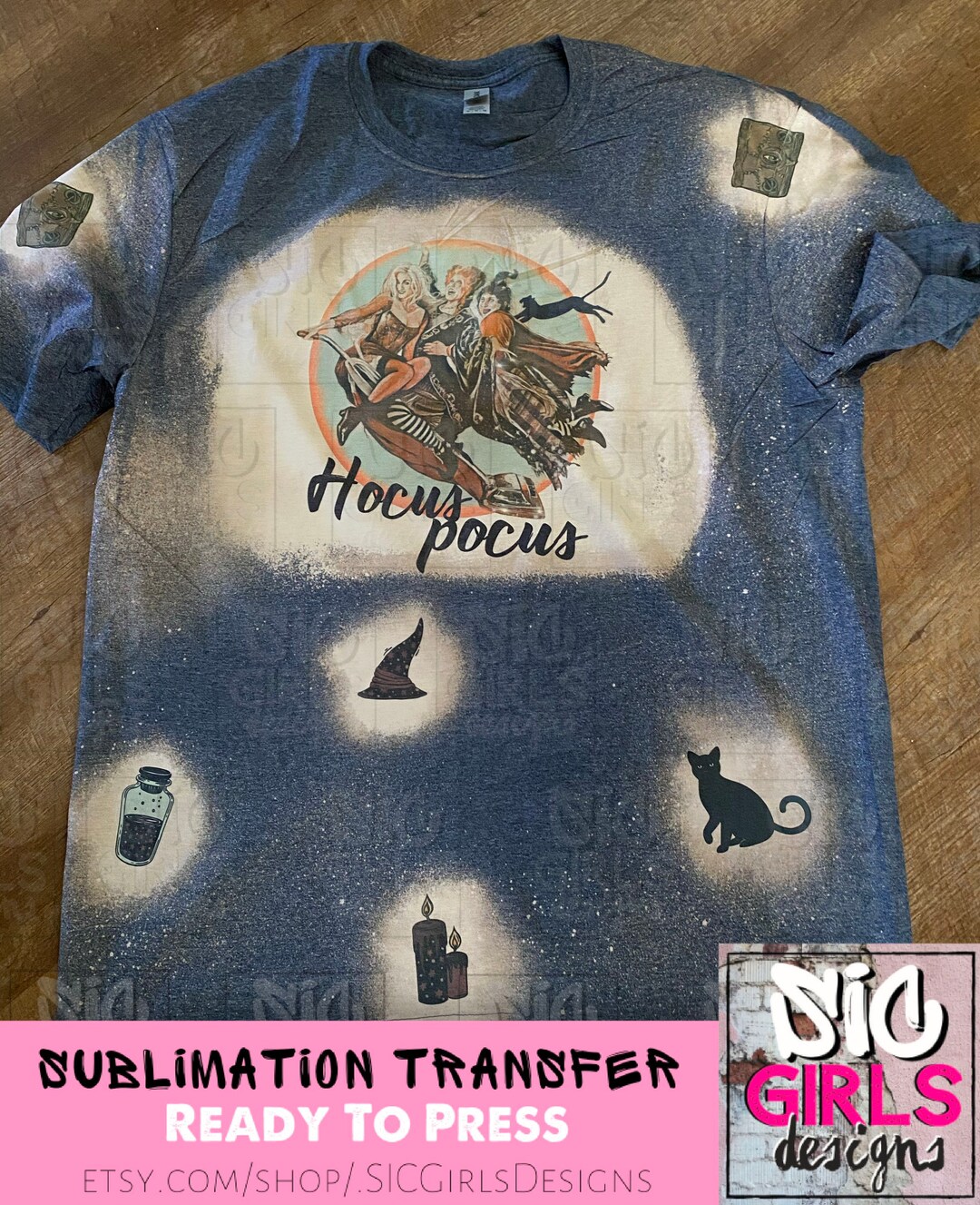 Hocus Pocus PATCH PRINT Sublimation Transfer Fall Sublimation - Etsy
