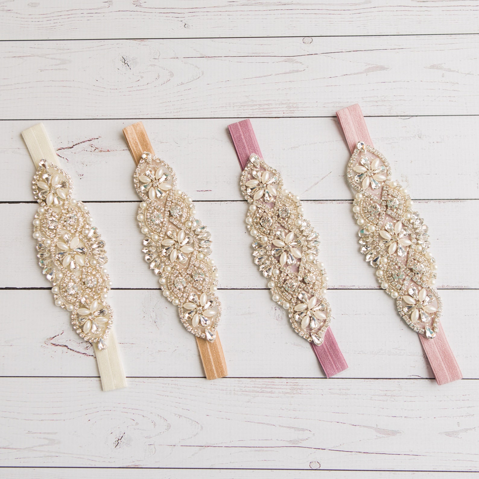 BLING Headband Rhinestone Headband Flower Girl Headband - Etsy