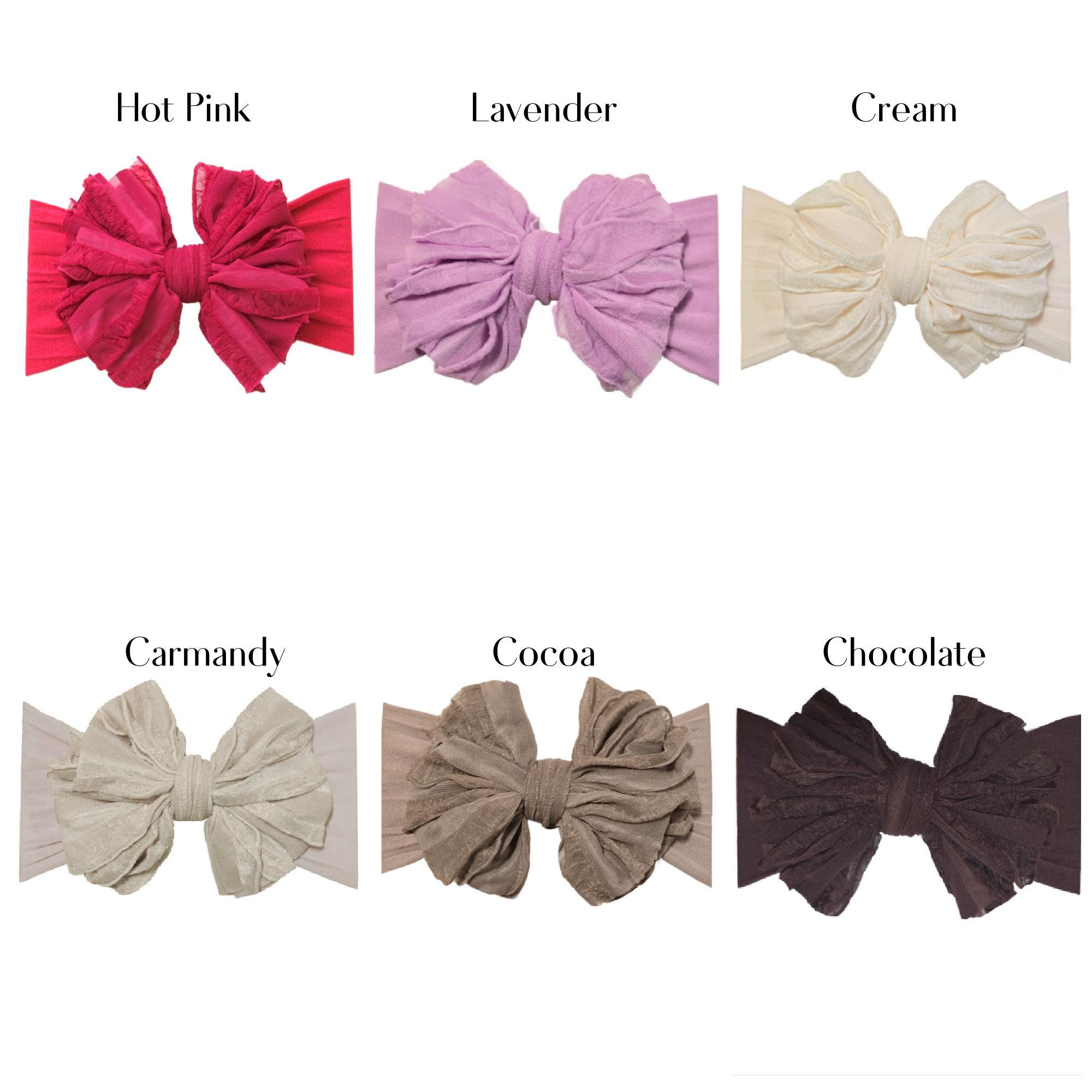 Big Bow Baby Headbands, Baby Girl Headbands, Newborn Bow Headband ...