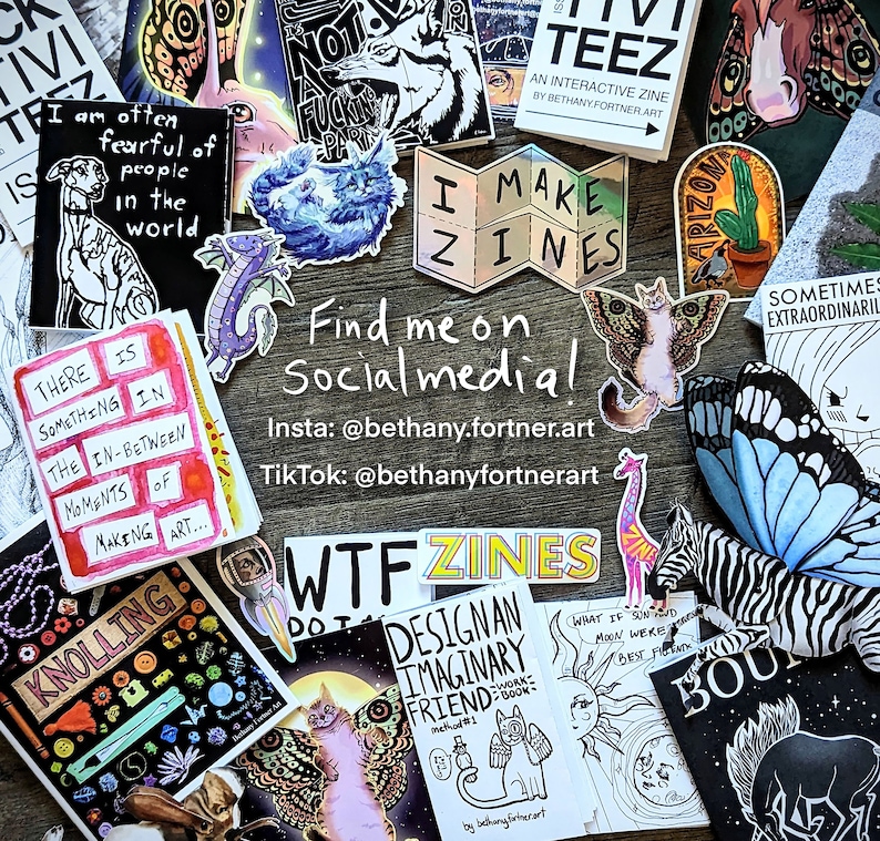 Design an Imaginary Friend Zine - Method 1 - Digital Printable Copy - Etsy