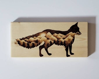 Wood Burning Fox - Etsy