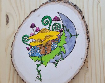 Wood Burning Moon - Etsy