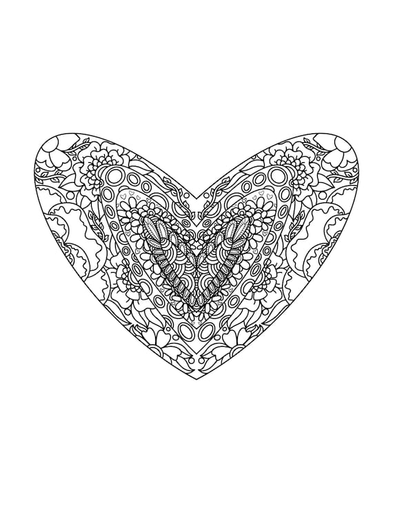 Hart Kleurplaat Simpel Hartje Kleurplaat | Gratis Kleurplaten Printen