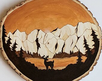 Wood Burning Deer - Etsy