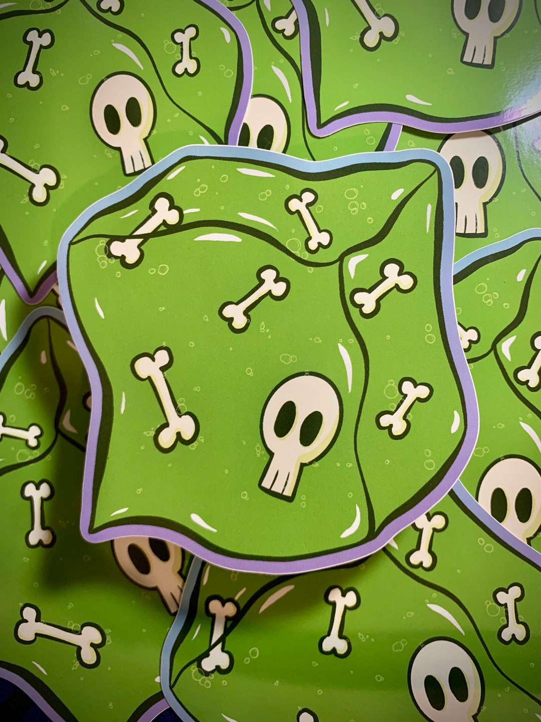 Gelatinous Cube Glossy Vynil Waterproof Sticker - Etsy