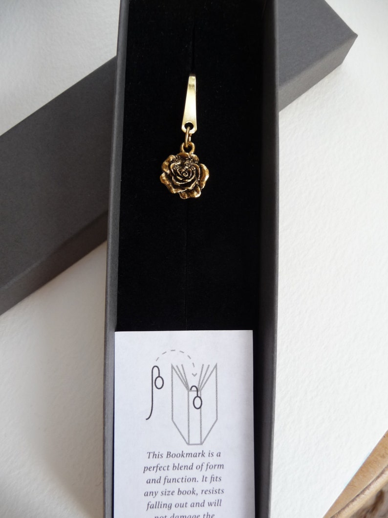 Rose Bookmark | Etsy