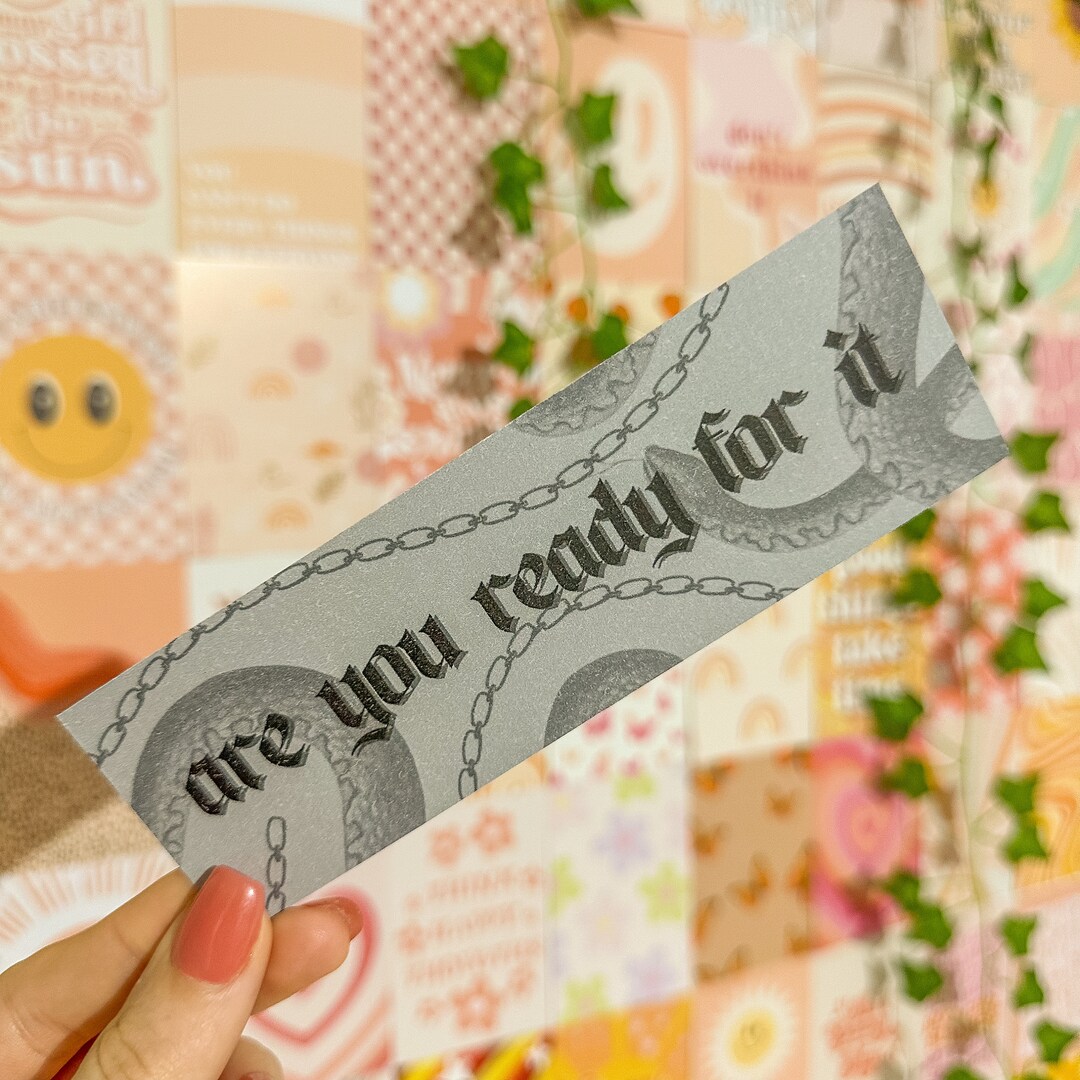 Are You Ready for It Bookmark Reputation Taylor Swift Bookish Book ...