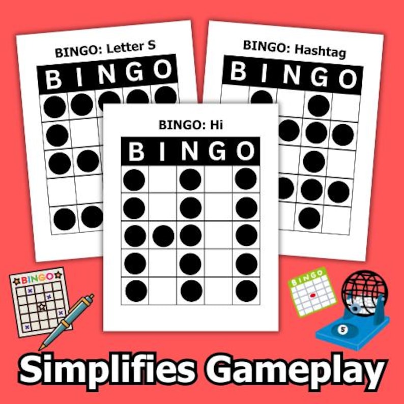 150 Bingo Patterns Printable | Shapes, Letters, Numbers (digital ...