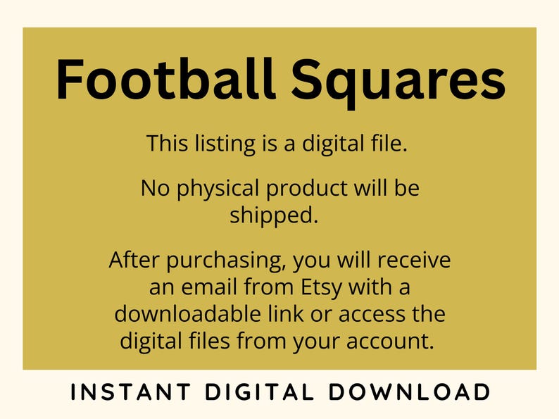 100 Square Football Squares by Quarter | Printable & Fillable PDF ...