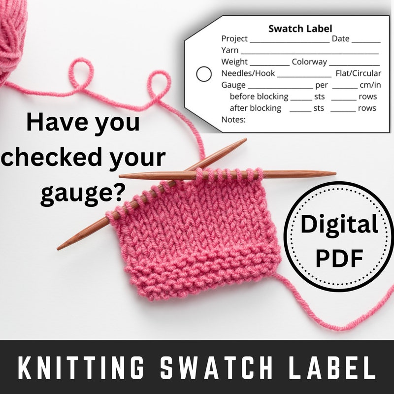 Knitting Labels - Etsy