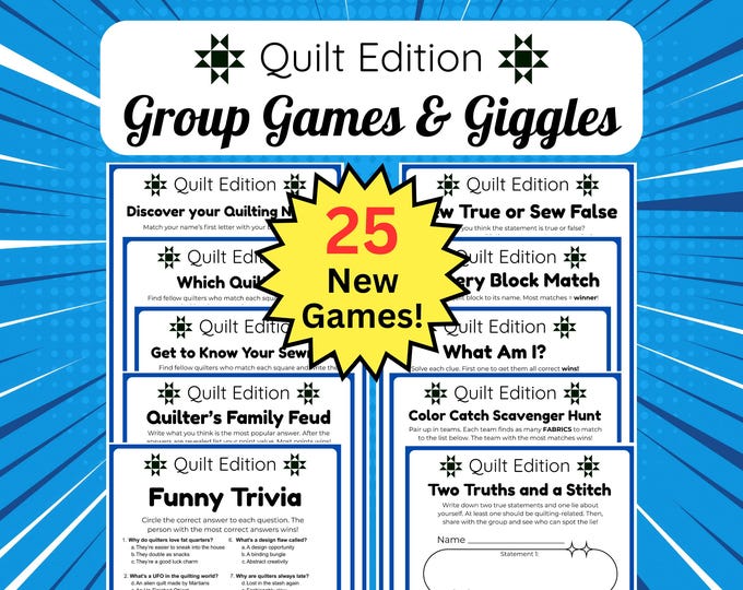 QUILT GUILD CHALLENGES, Bundle, Instant Digital Download, Printable ...
