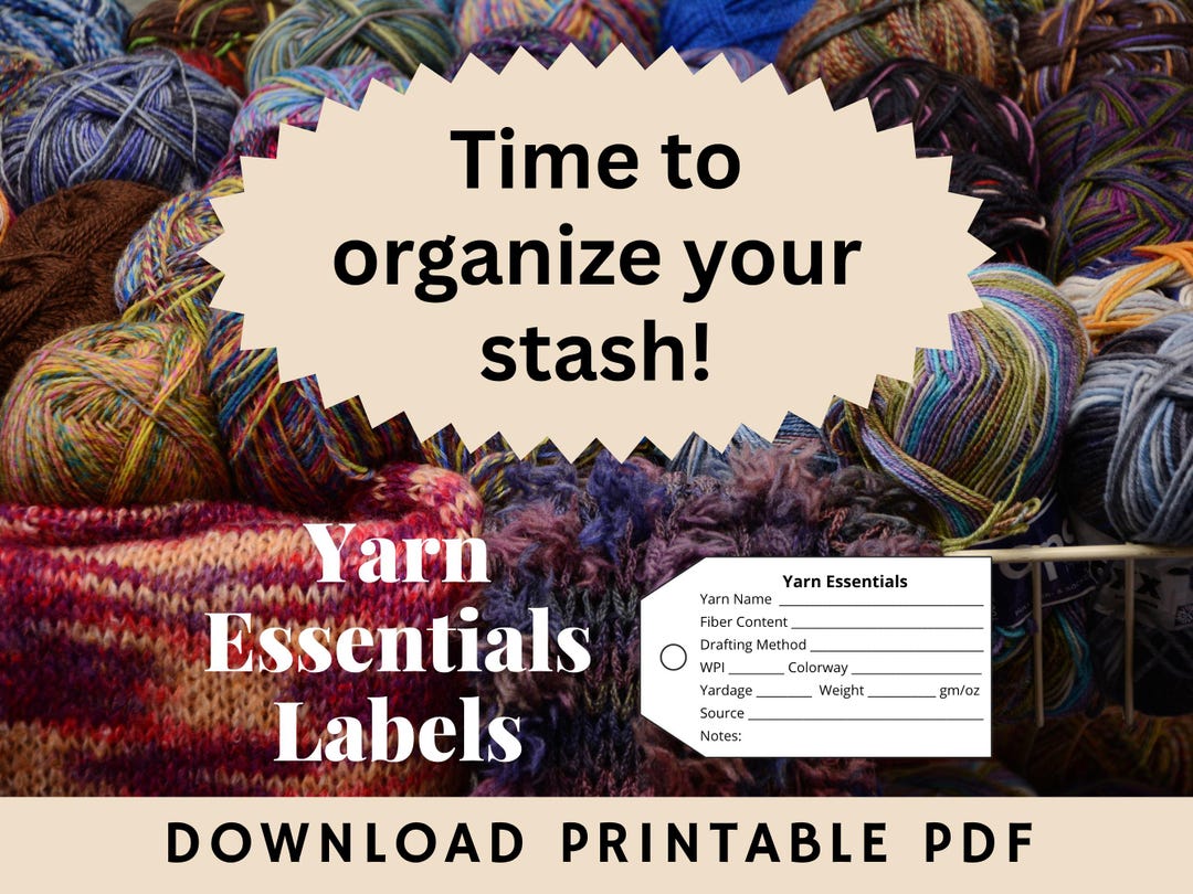 Yarn Tag Labels: Handspun, Spinning, Hand Dye, Yarn Stash (digital ...