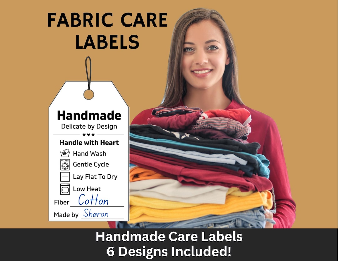 Handmade Care Labels for Crochet, Knit or Fabric Items | Download and ...