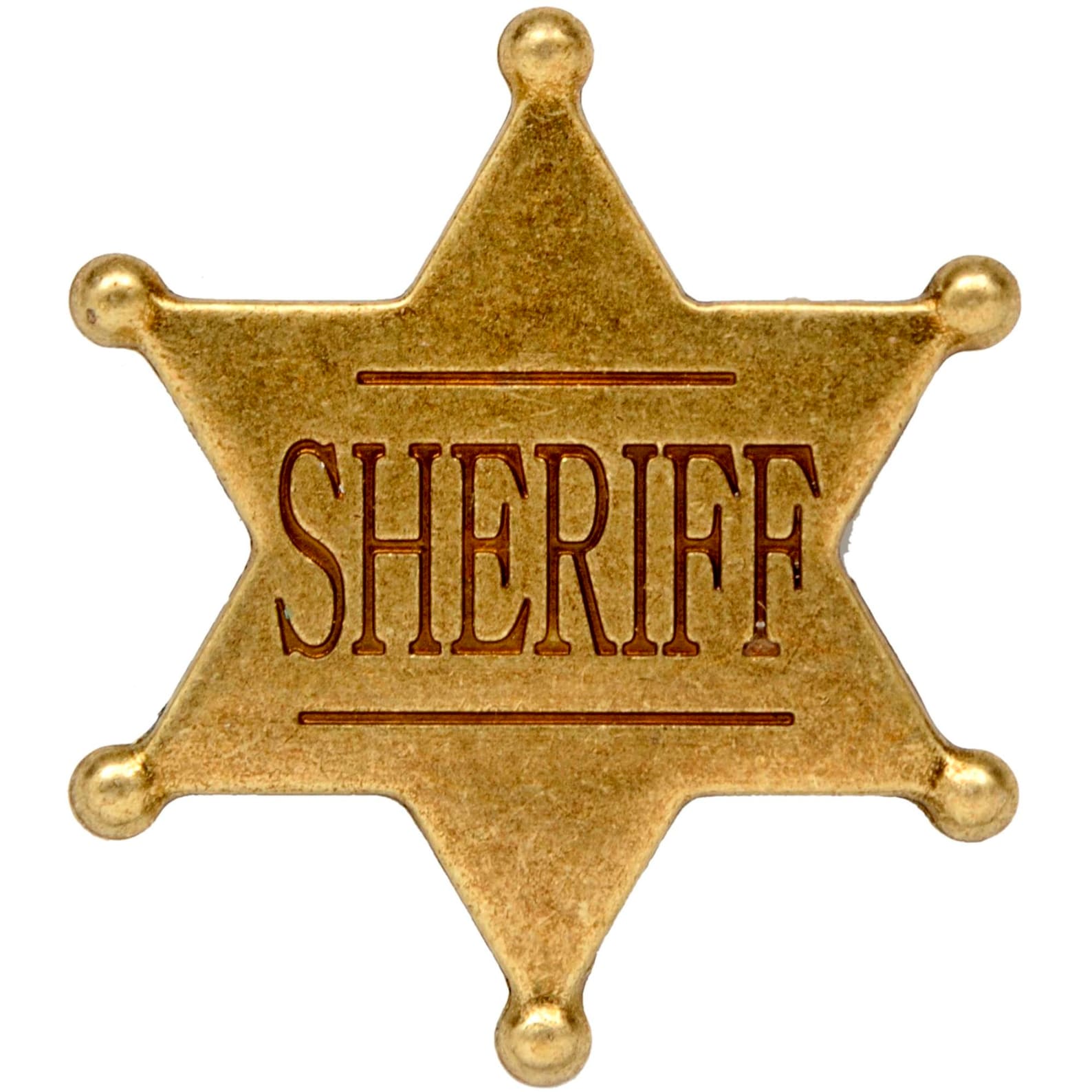 Small Gold American Sheriff Badge Made From Metal Fancy Dress Badge - Etsy