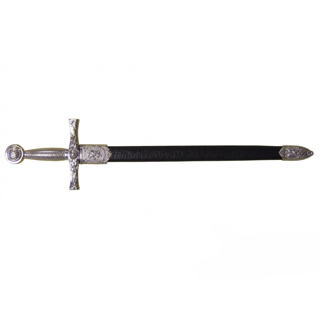 Silver Excalibur With Scabbard Sword Letter Opener 9.5 Made From ...