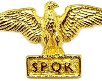 Roman Eagle Gold Plated Pin Badge - Etsy